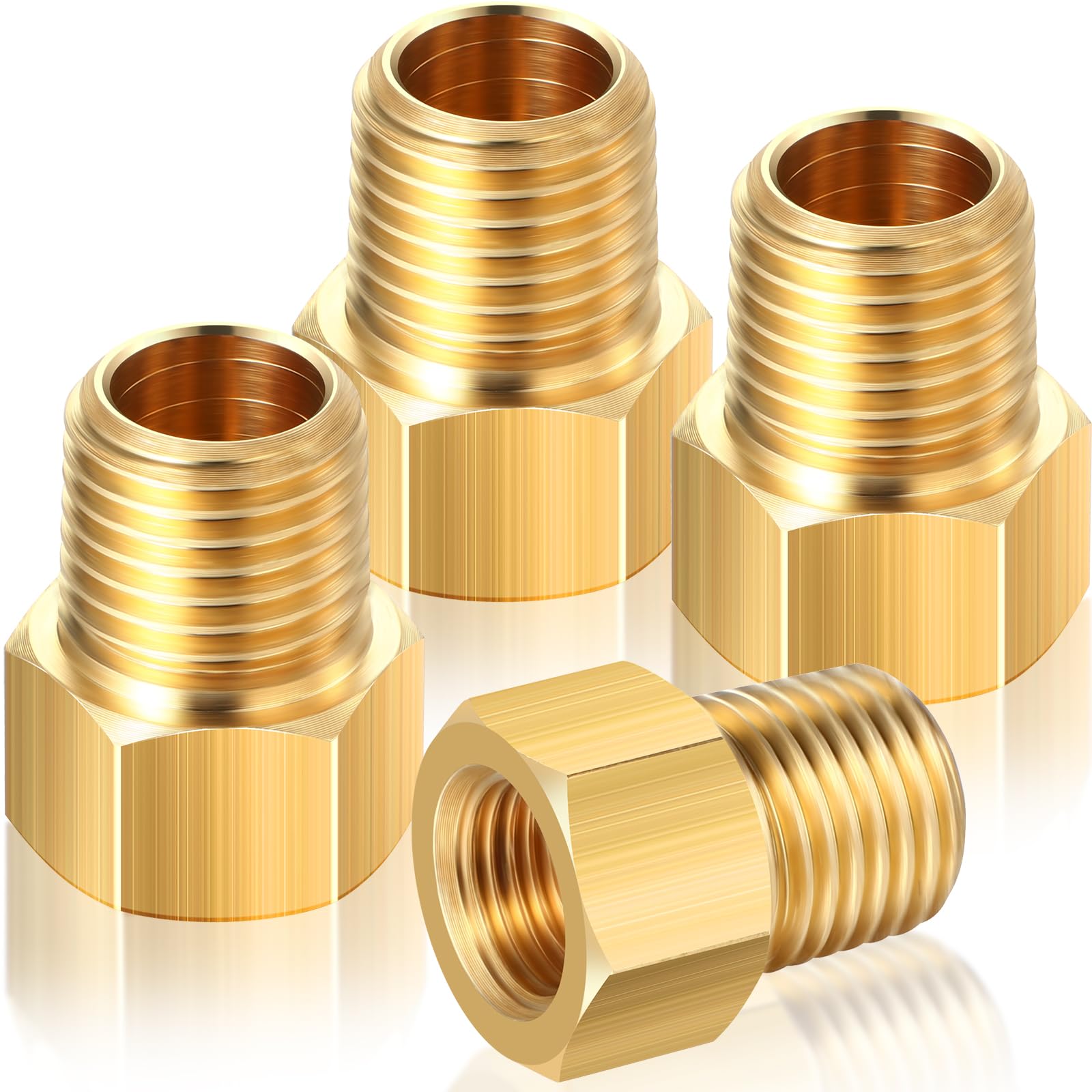 6 Pieces 1/4 Inch Male NPT x 1/4 Inch Female Inverted Flare Propane ...