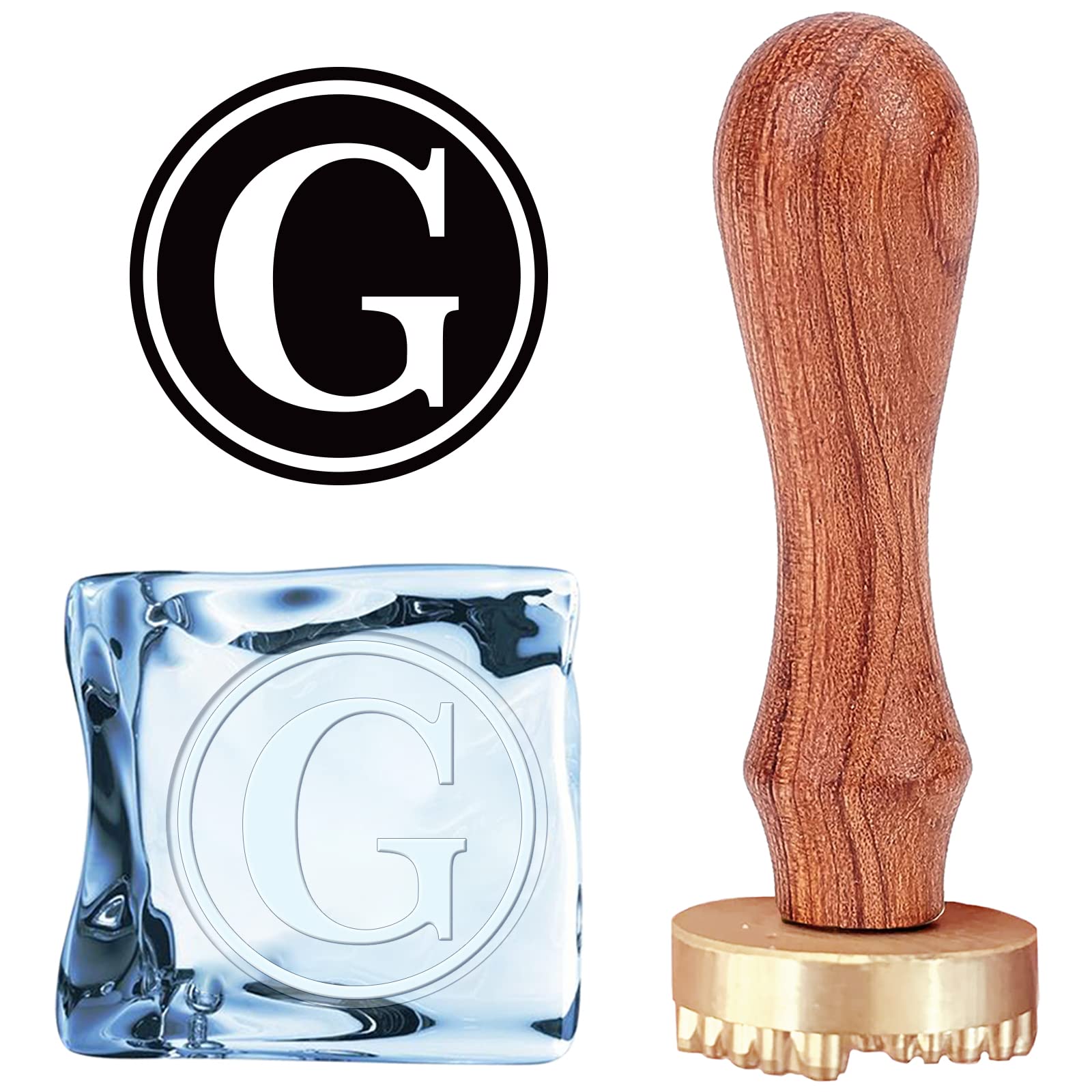CRASPIRE G Ice Stamp Letter Ice Cube Stamp Ice Branding Stamp with ...