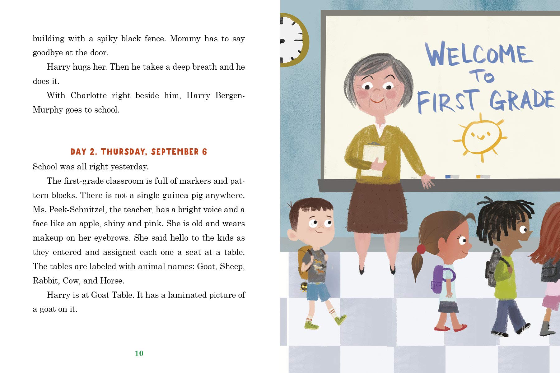 Harry Versus The First 100 Days Of School By Emily Jenkins Illustrated 