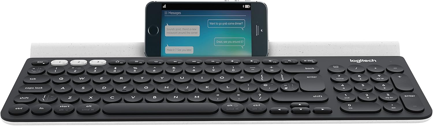 Logitech K780 Multi-Device Wireless Keyboard, QWERTY Italian Layout ...