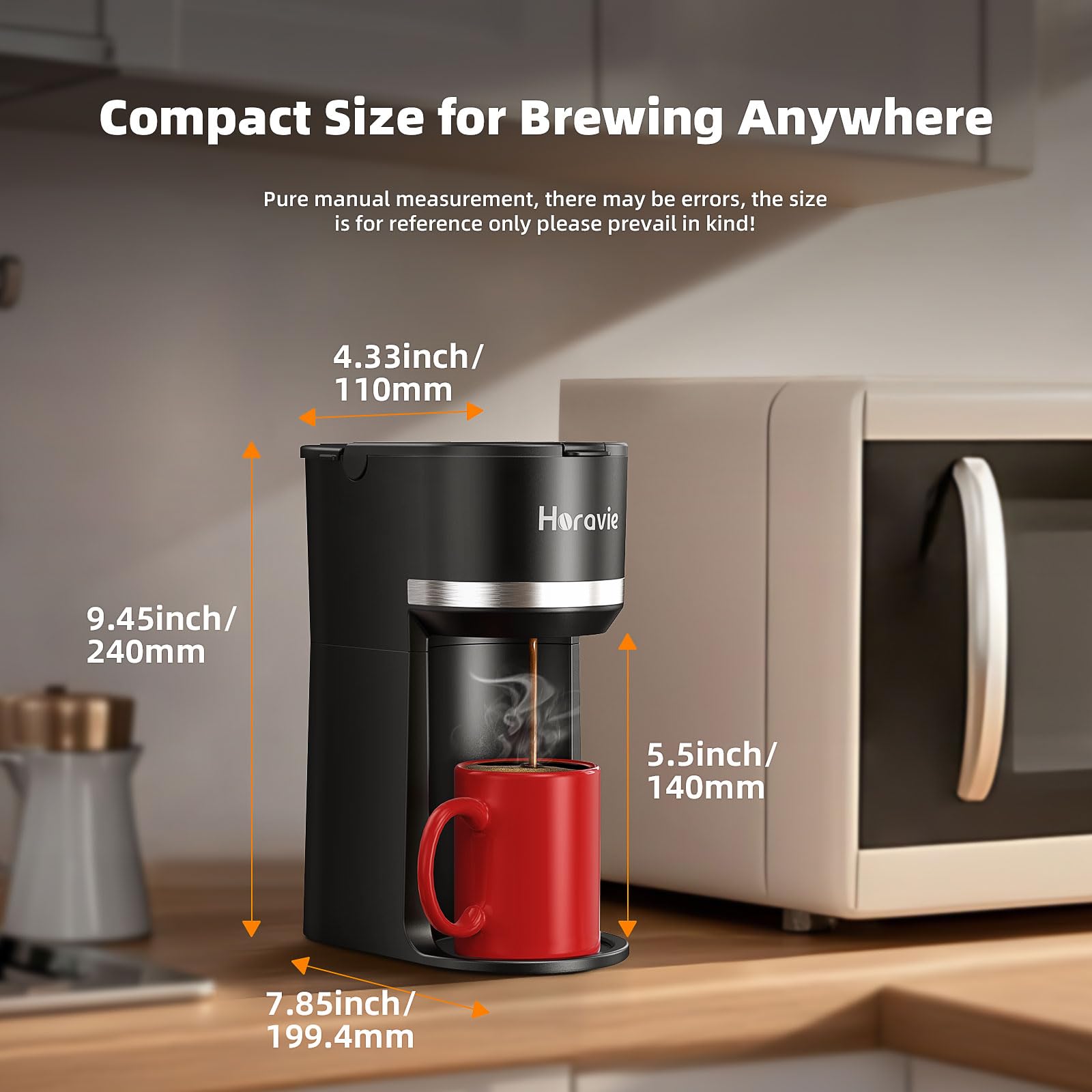 Mua Mini Single Serve Coffee Maker for K Cup and Ground Coffee, Fast ...