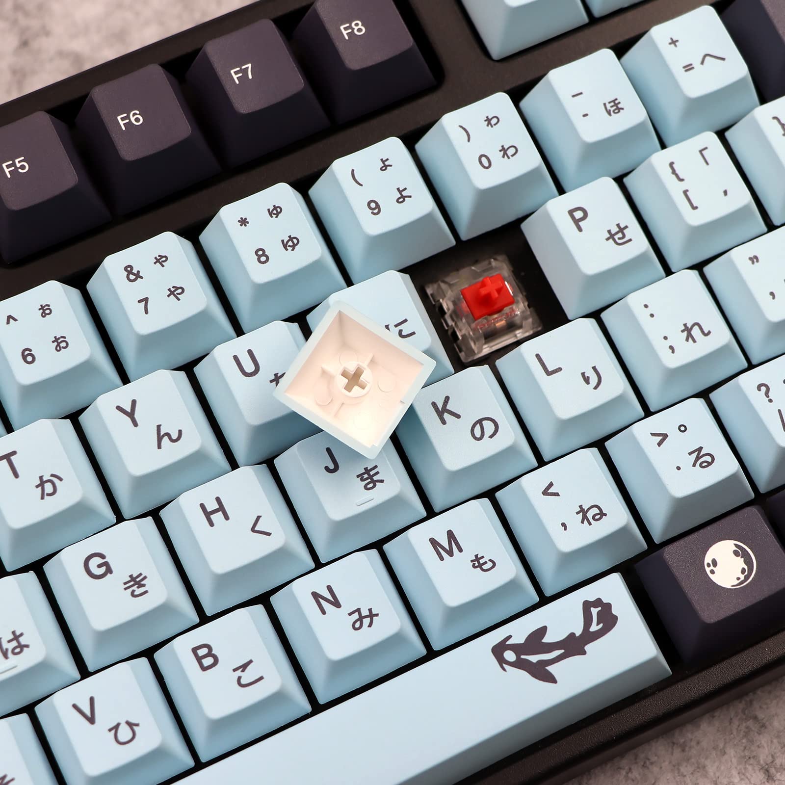 Mua JSJT Japanese Keycap Set-Sky Blue Keycaps 137 Keys PBT Dye ...