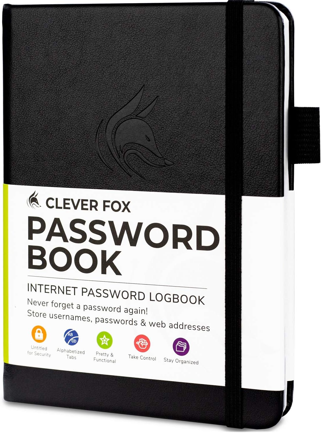 Clever Fox Password Book with tabs. Internet Address and Password ...