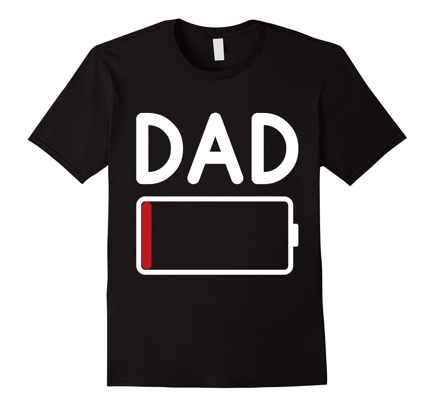 Mens Tired DAD Low Battery – Funny Fathers Day T-Shirt-CD – Canditee