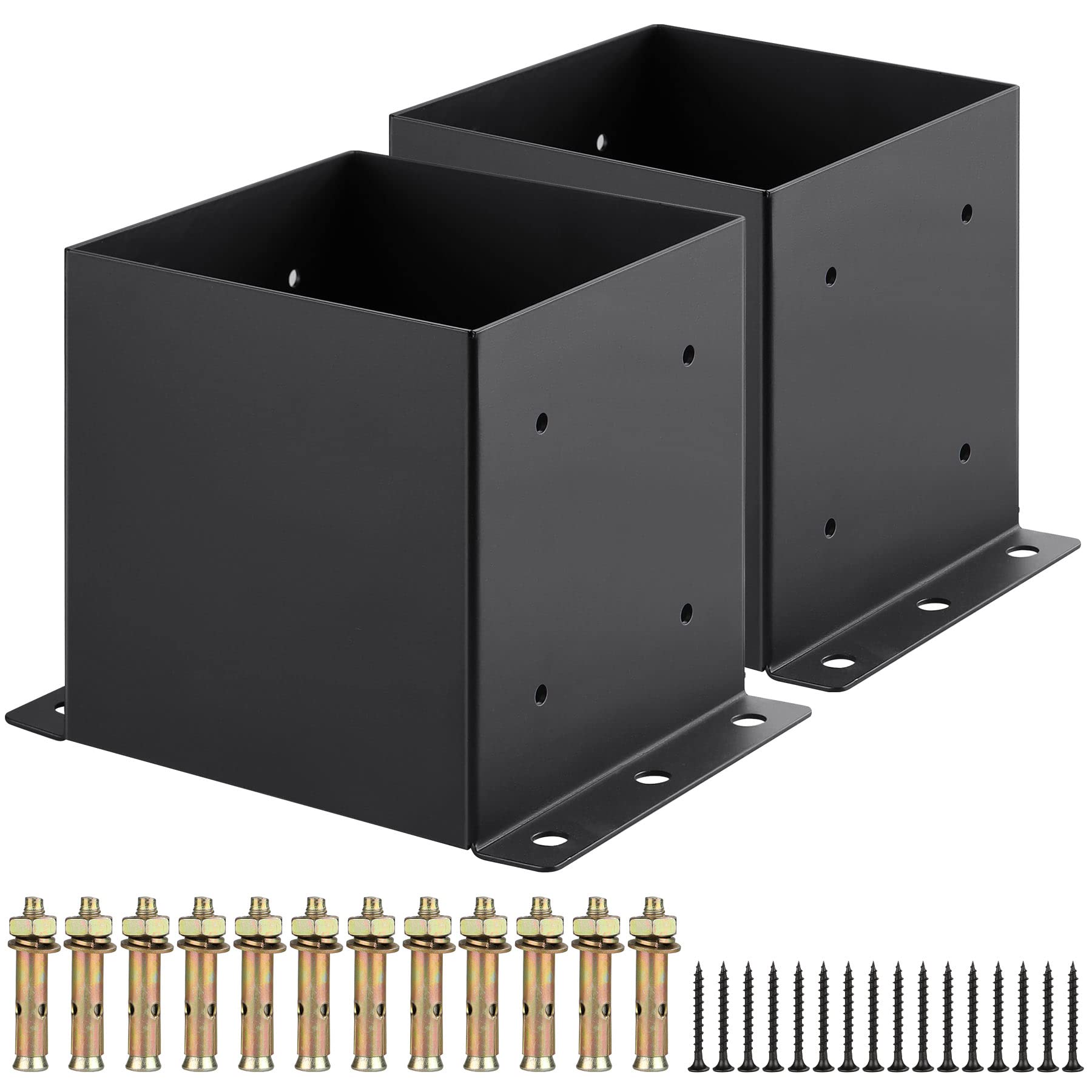 Mua Loyesm 6x6 Post Base for Wood Post and Beams,2Pack Deck Post Base ...