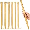 MTLEE 6 Pcs Large Knitting Needles Jumbo Straight Wooden Knitting ...