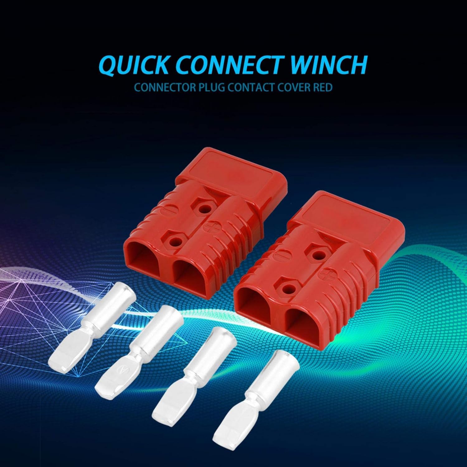 2Pcs Quick Connect Plug 4 Terminals Pins Single-Piece 175A Electrical ...