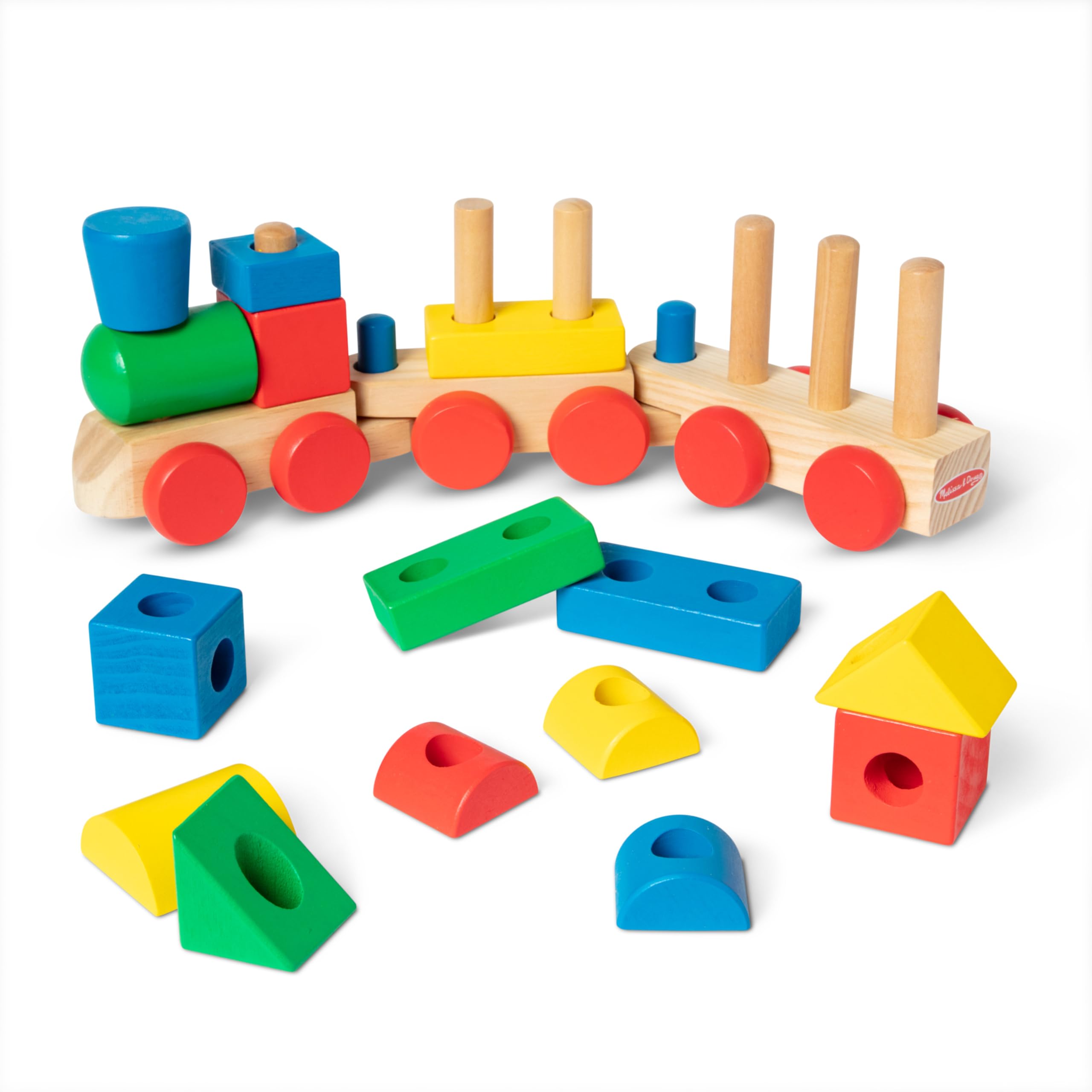Mua Melissa & Doug Stacking Train - Classic Wooden Toy (18 pcs) - Train ...
