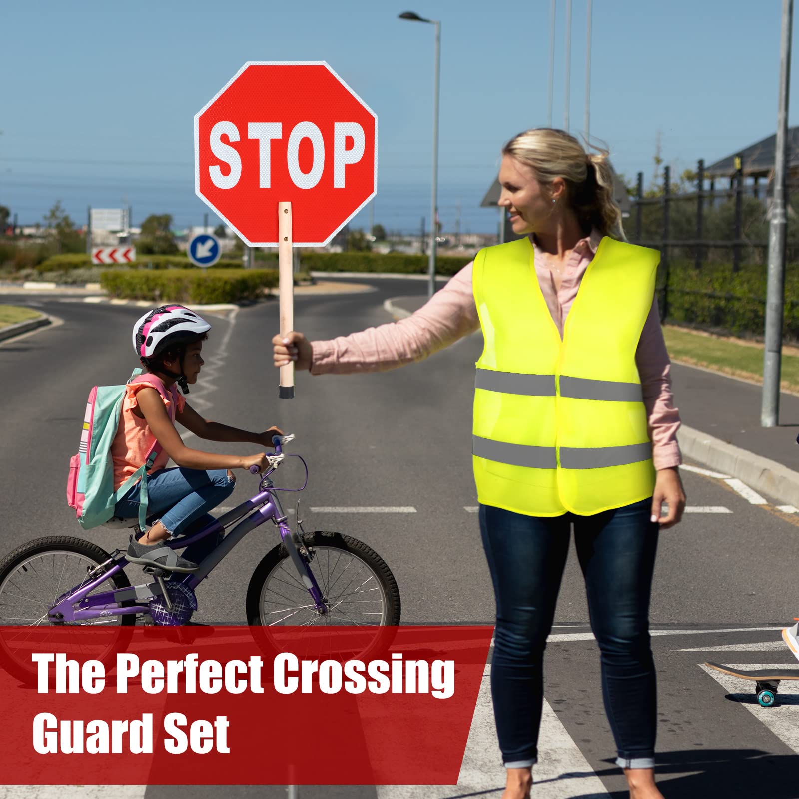 Mua Yahenda Stop Slow Sign Traffic with Safety Vest Set 13" x 13 ...