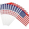 Amazon.com : Anley USA United States Mini Flag 12 Pack - Hand Held ...