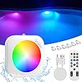 Amazon.com : Ciavca Rechargeable Submersible Pool Lights with Remote,Waterproof Floating Pool ...