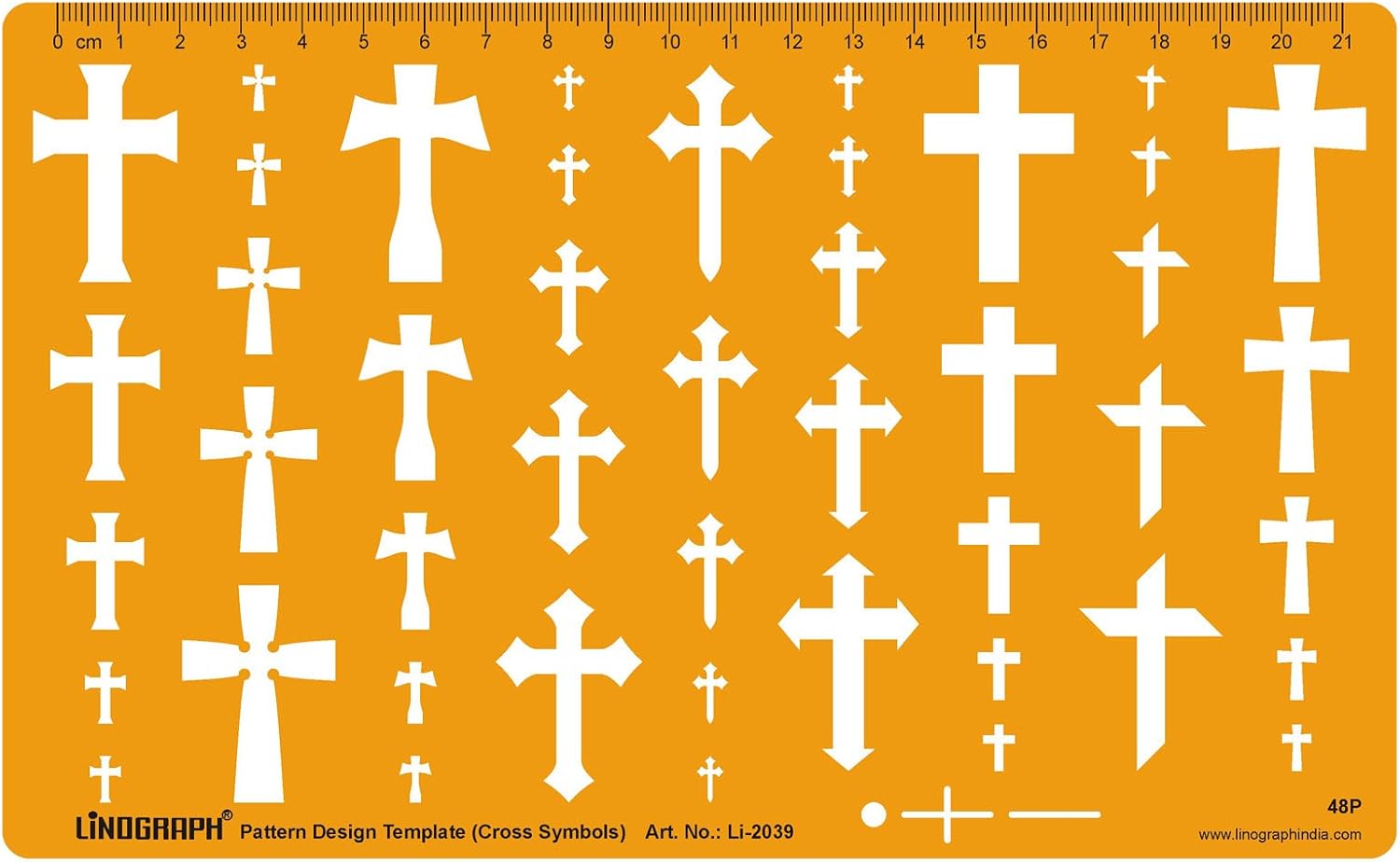 Amazon.com: Cross Crosses Template Shapes Symbols Drawing Drafting ...