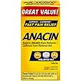 Amazon.com: Anacin Fast Pain Relief, Aspirin + Caffeine Pain Reliever ...