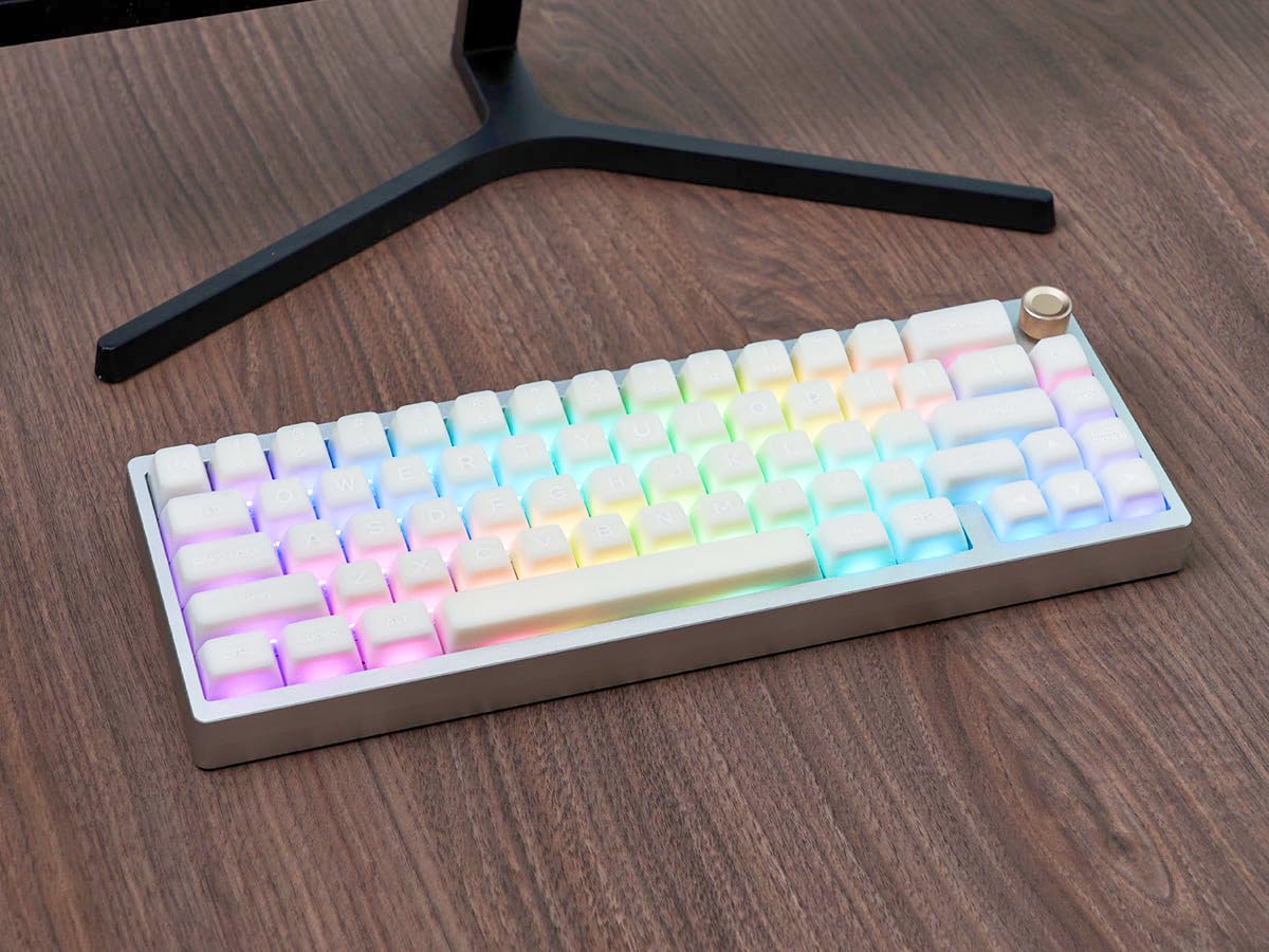 Mua White Jade - PBT keycaps,SA Profile keycaps,Double Shot keycaps 60 ...