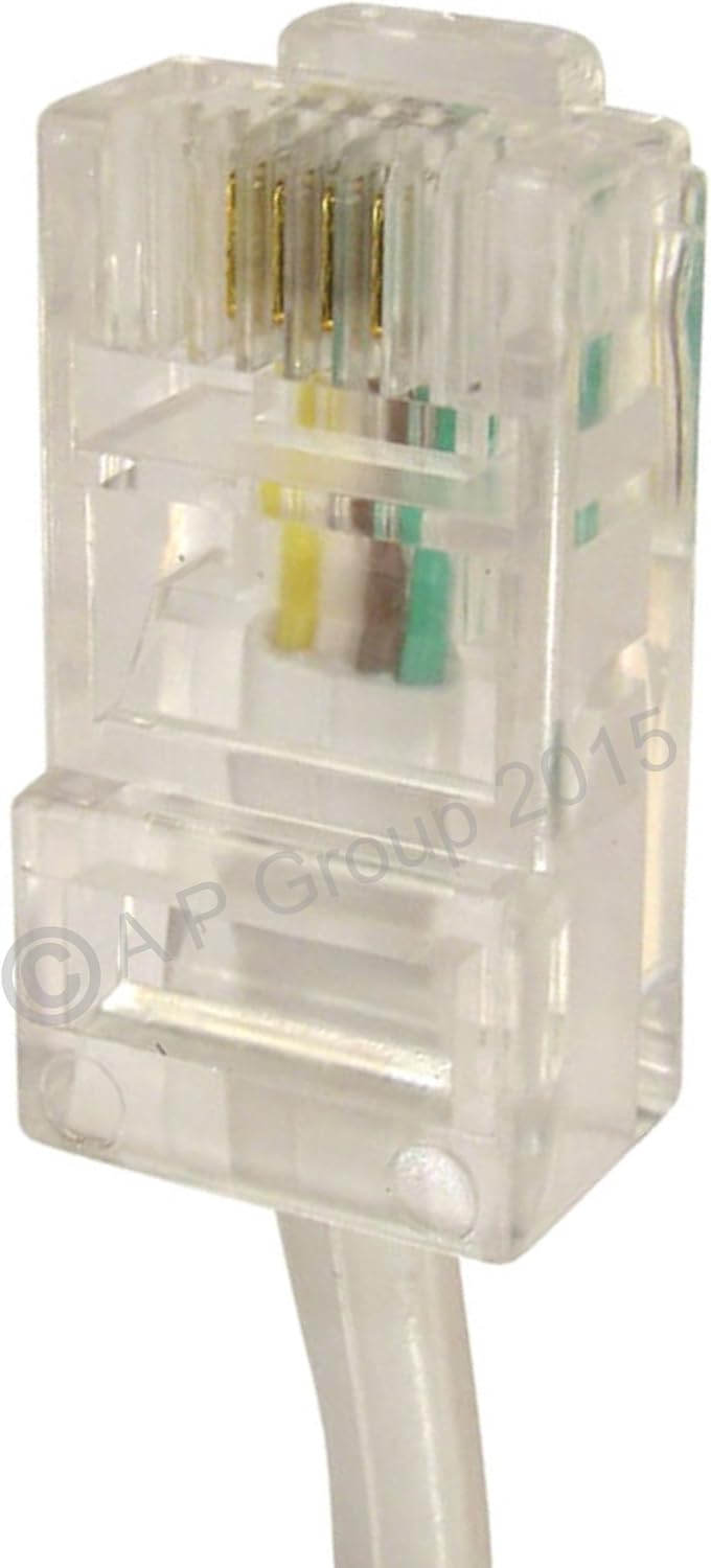 rhinocables® RJ11 to RJ45 Ethernet Modem Data Telephone Cable ASDL ...