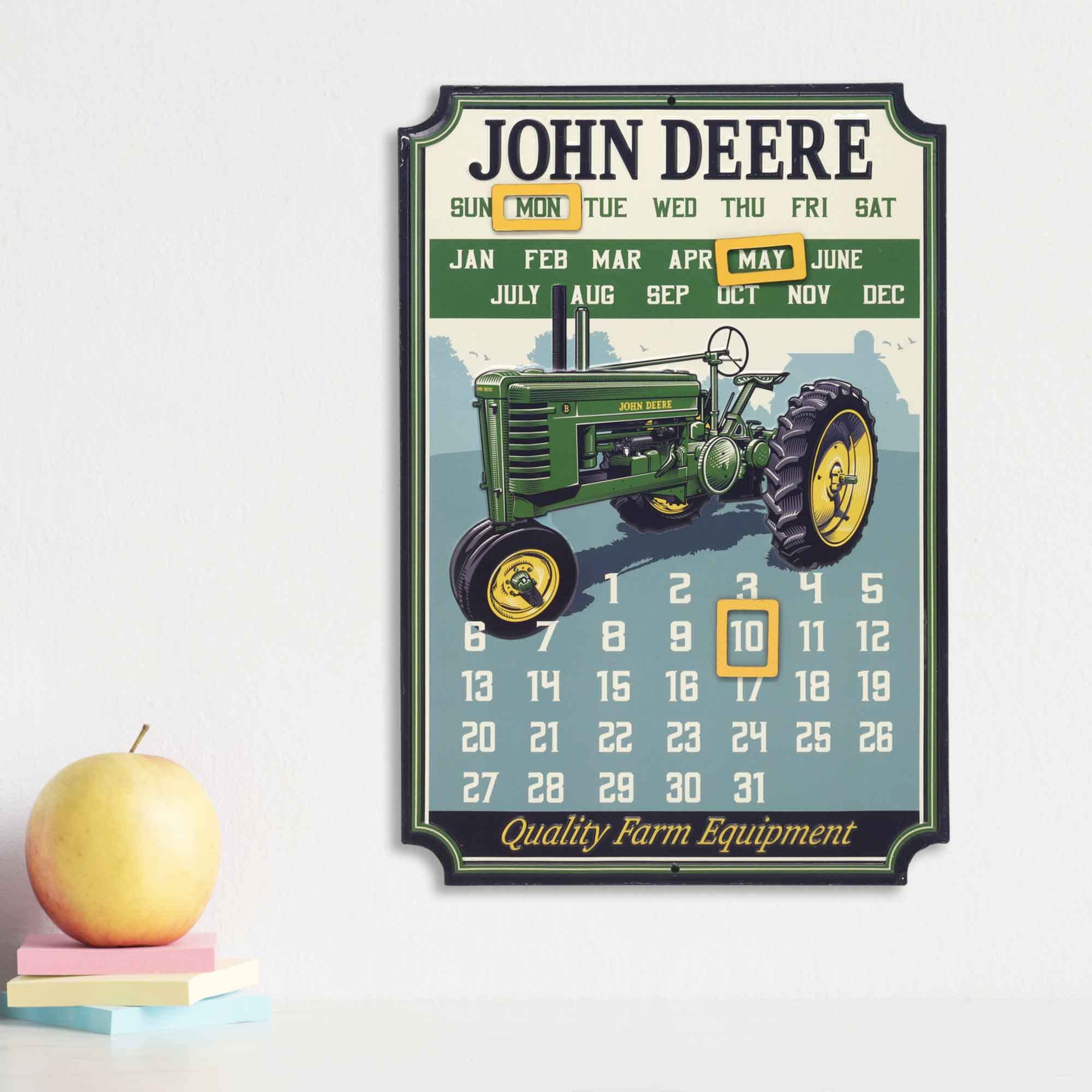 Mua John Deere Calendar - Vintage Embossed Metal John Deere Sign with ...