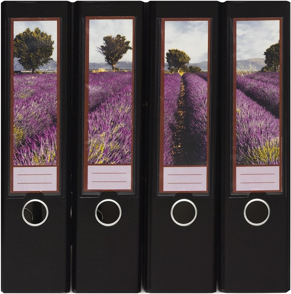Design Ordner-Rückenschilder zum Einstecken - Motiv Provence - für ...