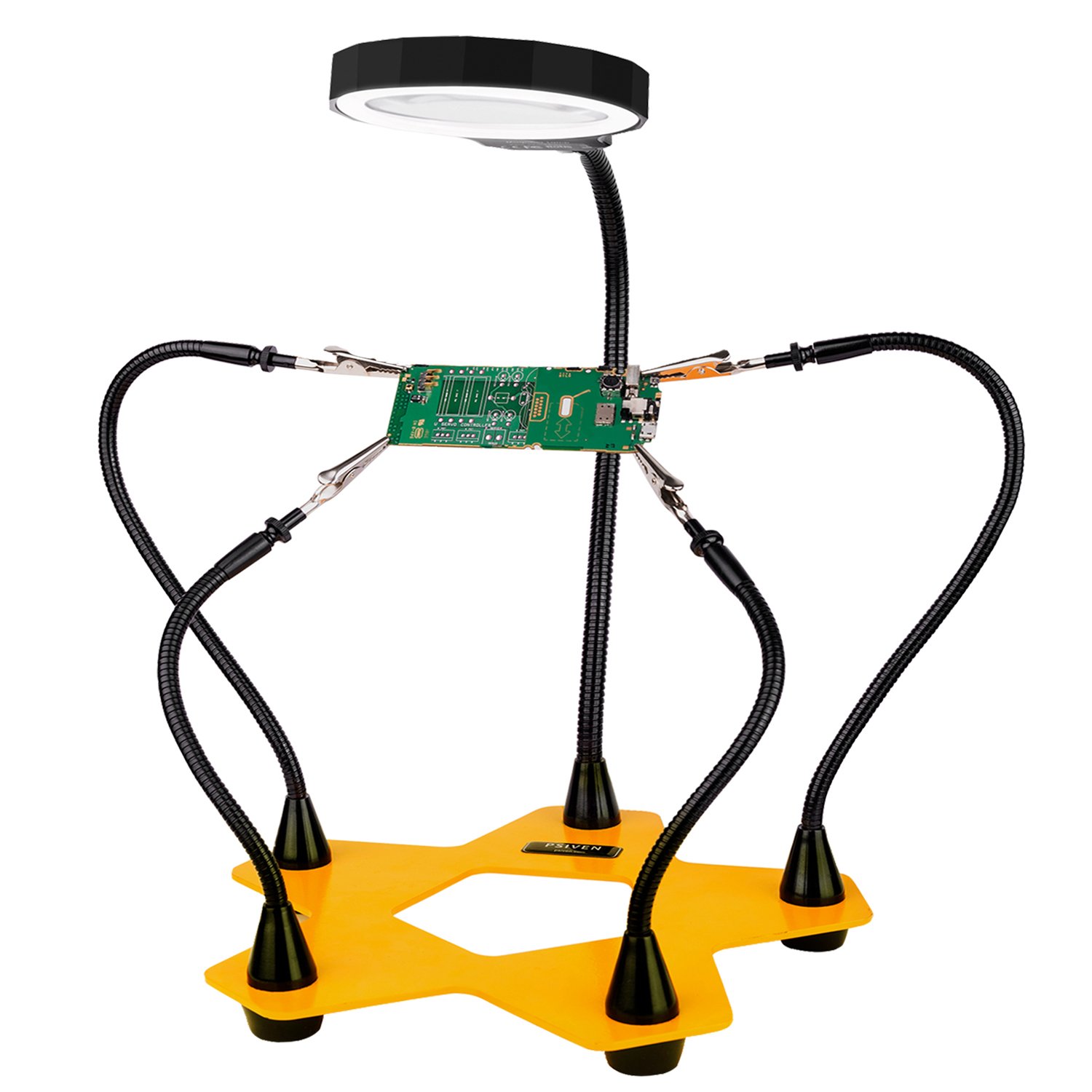 Helping Hands Third Hand Soldering Tool and Vise - Daylight Bright LED ...