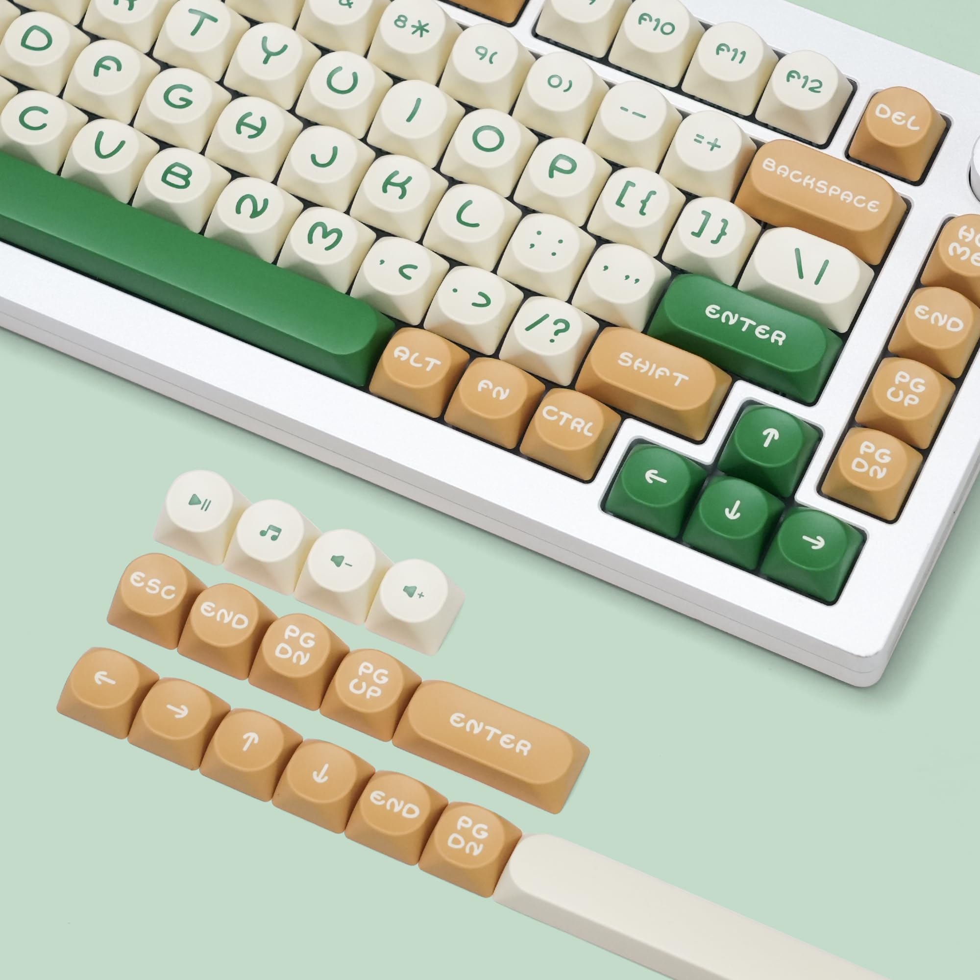 Mua Womier MOA Profile Key caps,Double Shot PBT keycaps,Round Keyboard ...