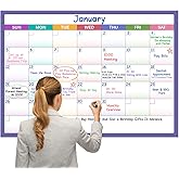Amazon.com: Large Dry Erase Calendar for Wall - Undated 1 Month Wall ...