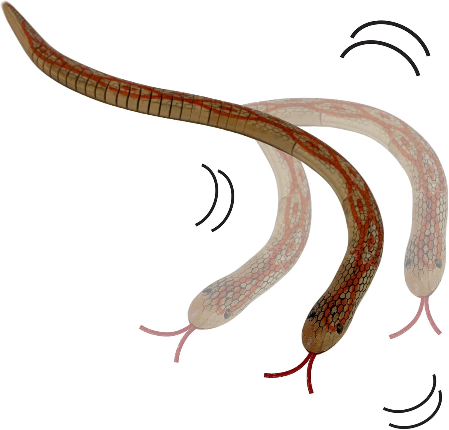 Wooden Wiggle Snake from Deluxebase. Durable, wiggly toy snake for kids ...