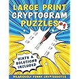 Large Print Cryptogram Puzzles: Funny Cryptograms Puzzle Books for ...
