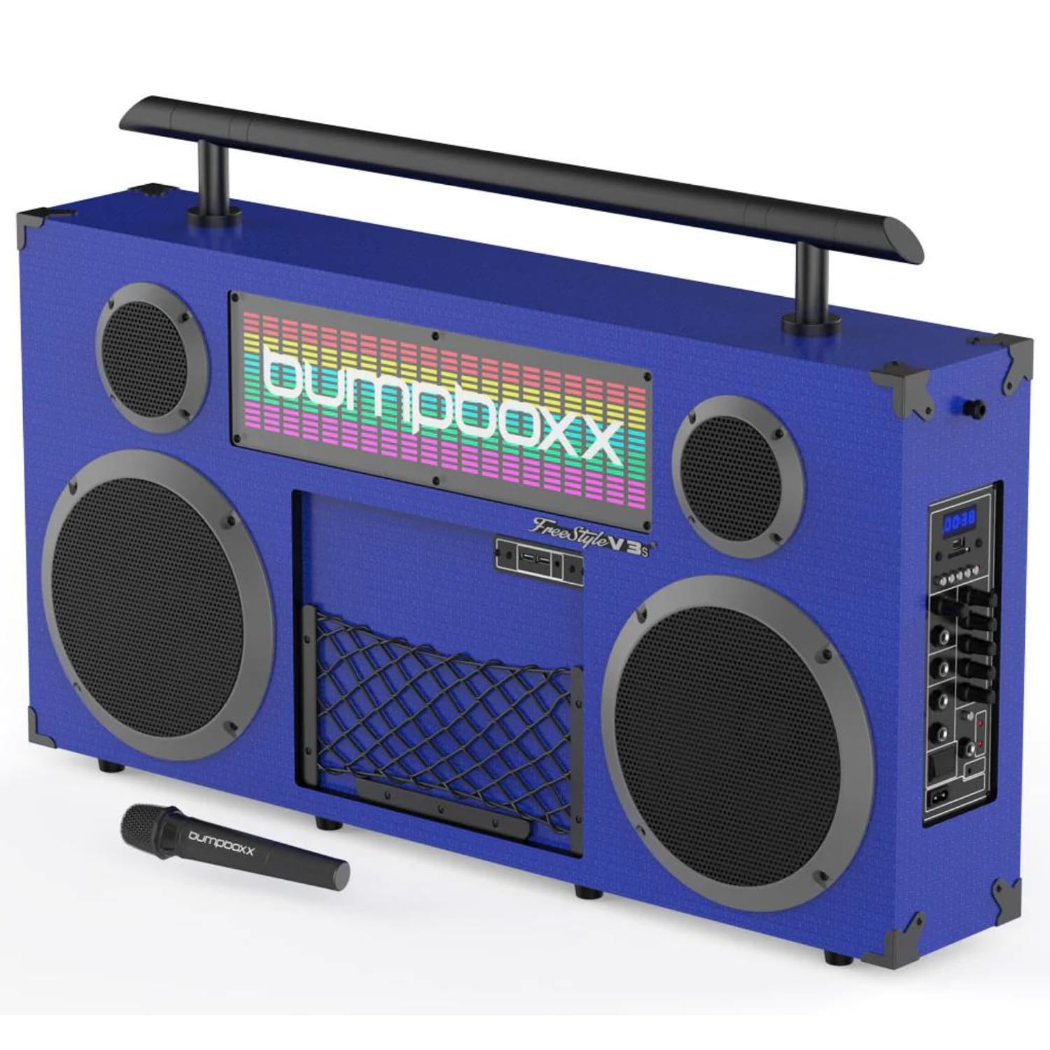 Mua Bumpboxx Bluetooth Boombox Freestyle V3s Blue | Old School Wireless ...