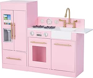 Amazon.com: Teamson Kids Little Chef Chelsea Modern Play Kitchen ...