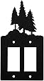 3 Pine Trees Double Gang Light Switch Wall Plate (Double Rocker (GFCI ...