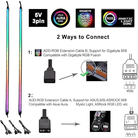 Mua Airgoo NEON Addressable RGB PC LED Strip, 15.75 x 0.55 x 0.28 ...