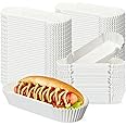 Amazon.com: 1200 Pcs Hot Dog Trays 6 Inches Fluted Paper Hot Dog Liners ...