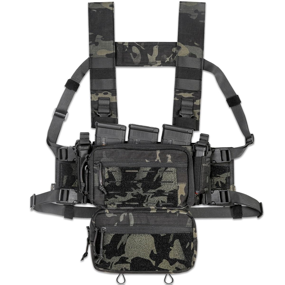 ACE TAC S.O.P. Tactical Chest Rig with 5.56/7.62 Magazine Pouch Holder ...
