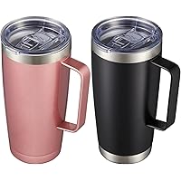 Amazon.com | CIVAGO 20 oz Tumbler Bulk with Lid and Straw, Insulated Travel Coffee Mug with ...