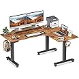 Amazon.com: FEZIBO Triple Motor L-Shaped Electric Standing Desk, 63 ...