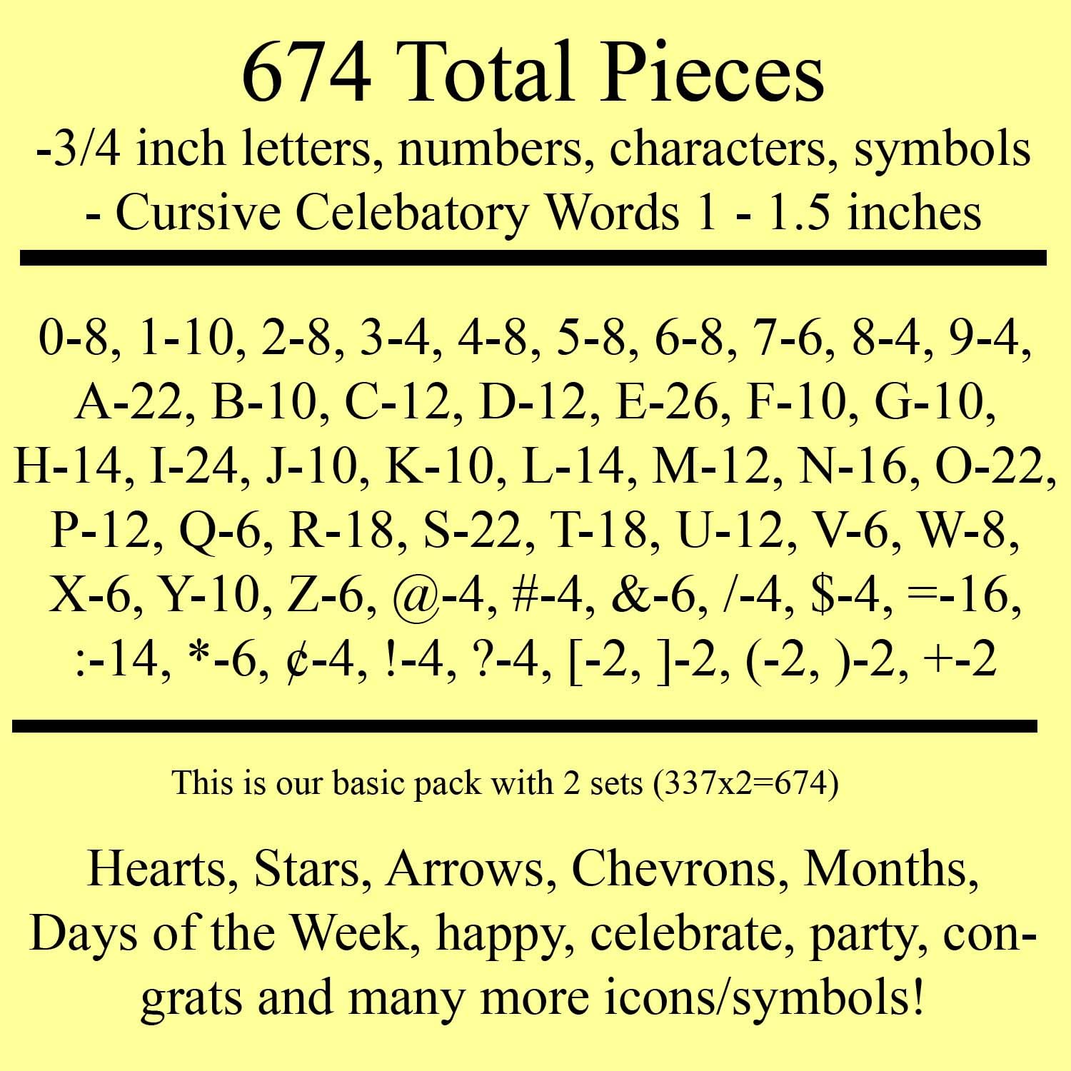 Mua Letter Board Letters and Cursive Words Set - Pure White Color - 674 ...