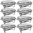 Amazon.com: JSTUOKE 8 Pack Chafing Dish Buffet Set High Grade 8QT Stainless Steel Chafer ...