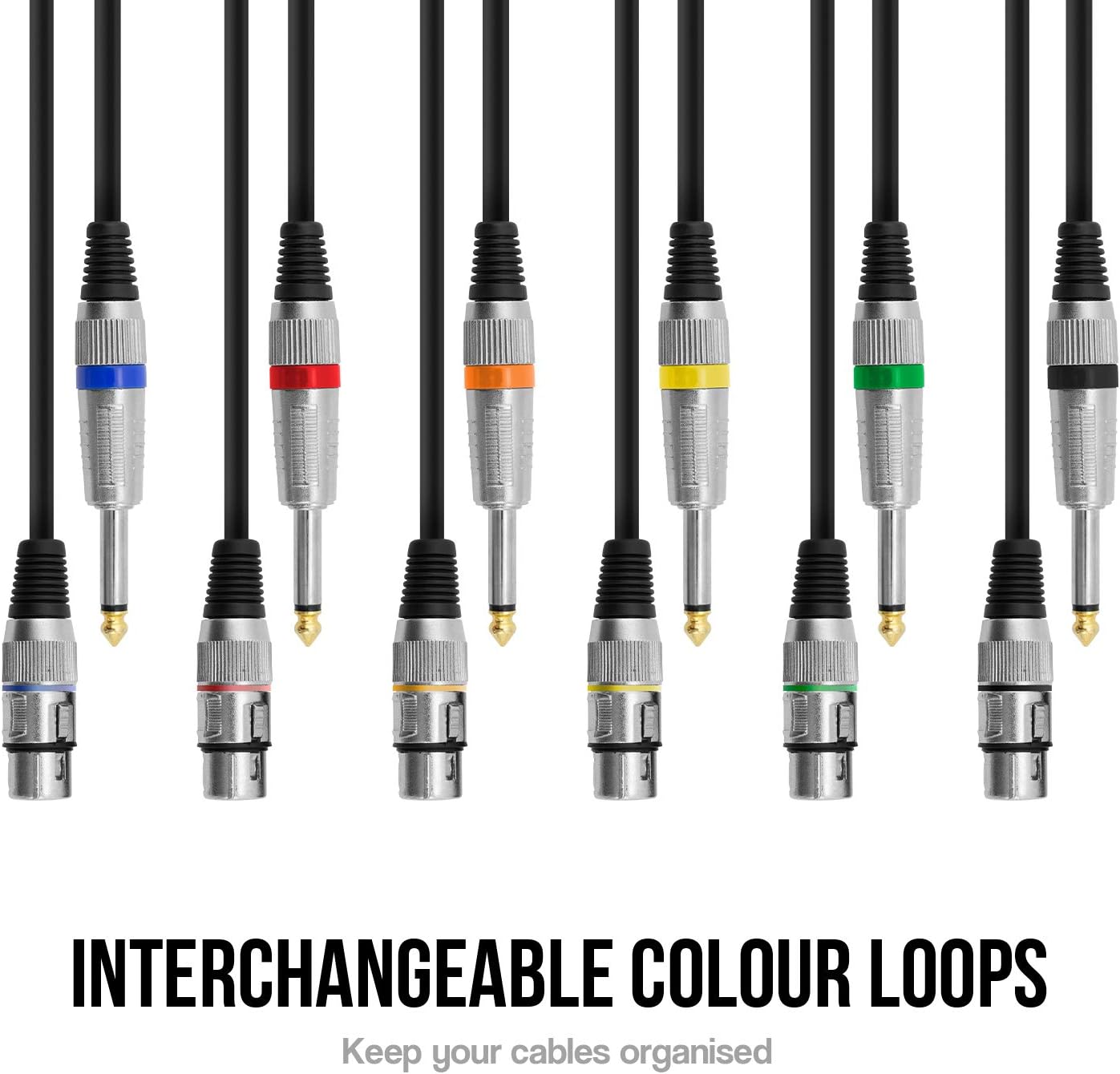 TIGER MIC6-06 | 6 Metre, 20 Foot Female XLR to 1/4 Inch Jack Microphone ...