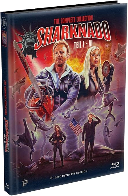 SHARKNADO 1-6 - 6-Disc Padded Mediabook Cover A 6 Blu-ray Limited 500 ...