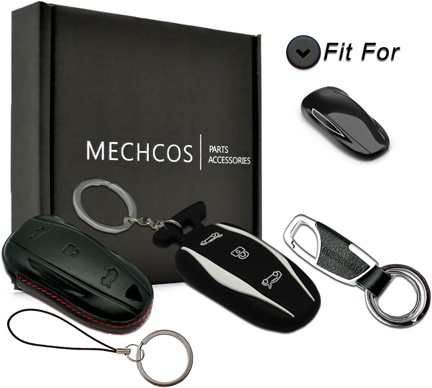 Amazon.com: MECHCOS Compatible with fit for Tesla Model S Key Fob ...