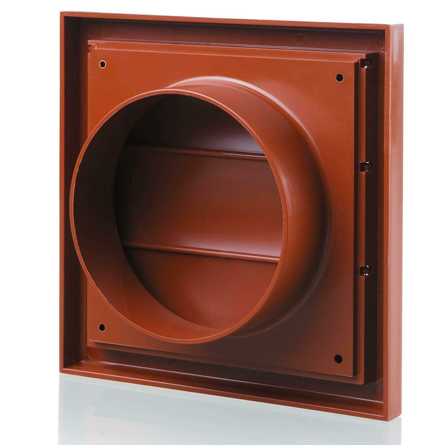 Blauberg Terracotta Gravity Grille 150 mm – 6 inch External Ducting Air ...