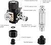FZONE Aquarium CO2 Regulator Mini Series V3.0 Dual Stage with DC ...