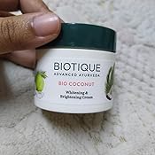 Biotique Bio Coconut Whitening And Brightening Cream, 50g: Amazon.in ...