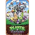 Amazon.com: Plants Vs. Zombies Poster Poster Vintage Retro Metal Sign ...