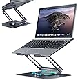 Amazon.com: Laptop Stand with USB-C and USB-A, Adjustable Aluminum ...