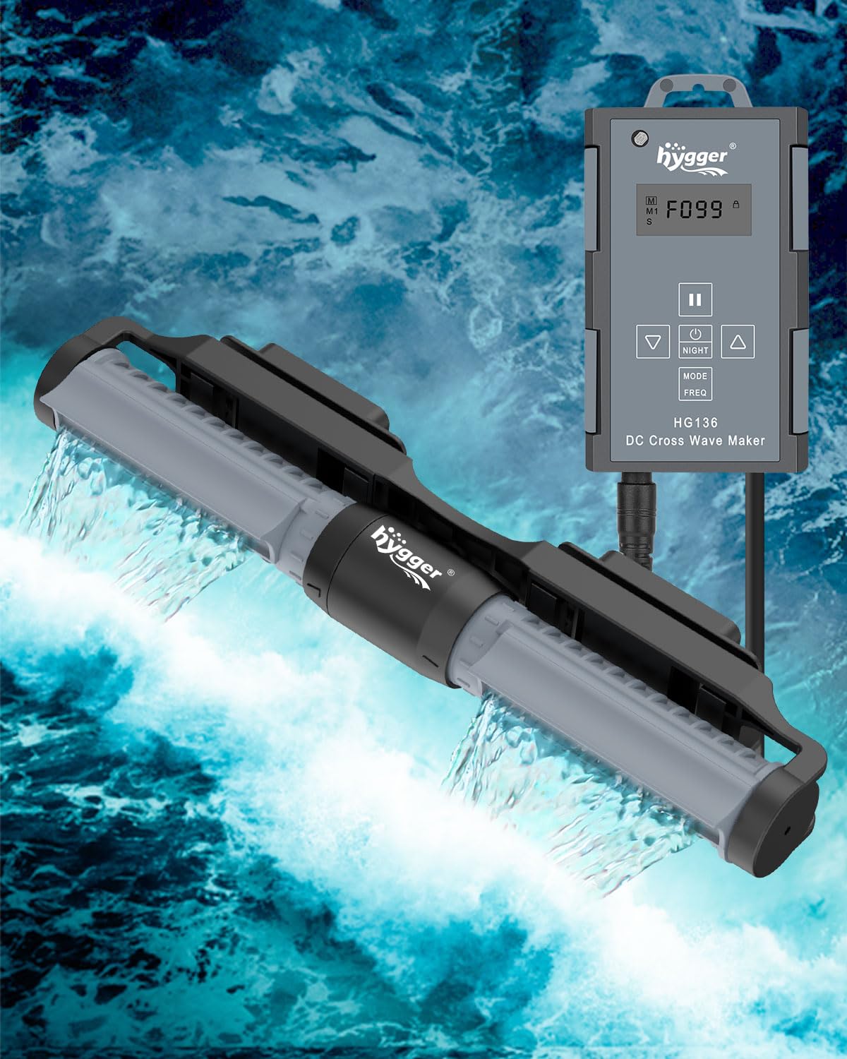 hygger Aquarium Gyre Wave Maker 2380GPH for 75-250 Gallon Fish Tank ...