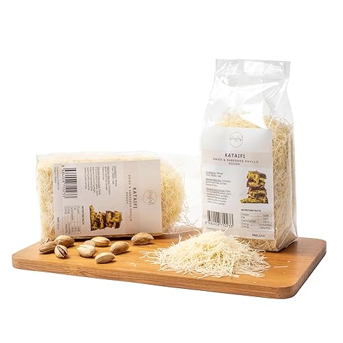 CHAYLAK Kataifi Shredded Fillo Dough, Dried & Shredded Phyllo Dough for ...