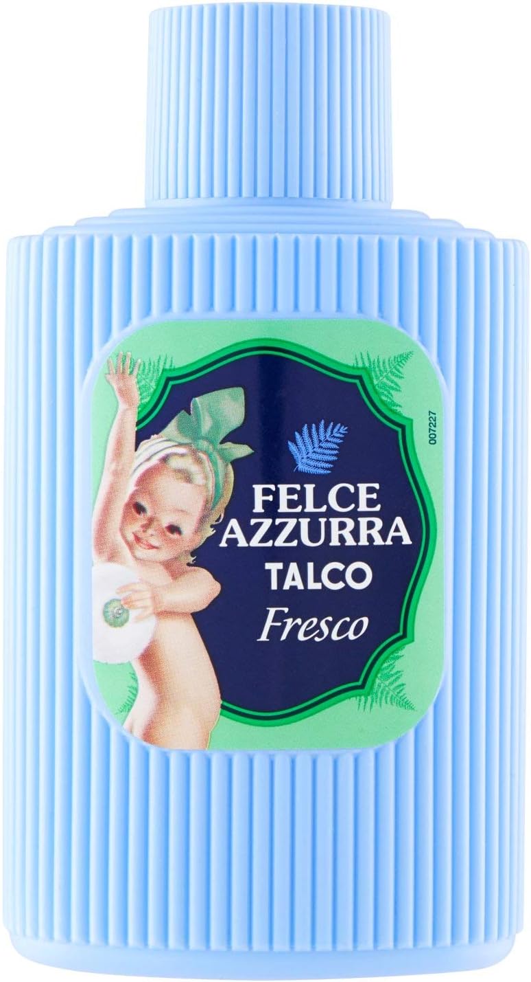 Felce Azzurra - Bote de talco con aroma fresco, 150 g: Amazon.es: Belleza