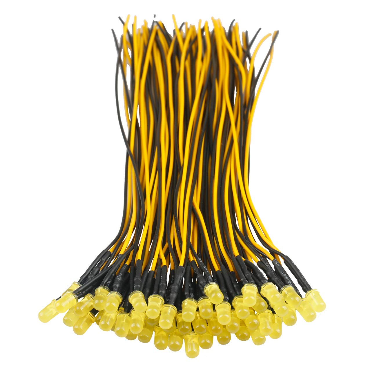 Amazon.com: EDGELEC 50pcs 12 Volt 5mm Yellow Blinking LED Lights ...