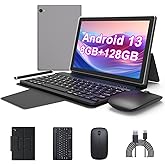 Amazon.com : 2 in 1 Tablets 10 Inch, Android 9 Tablet PC with Wireless ...