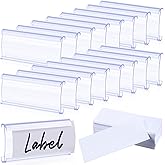 Amazon.com : 100 PCS Wire Shelf Label Holders Plastic Wire Label Holder ...